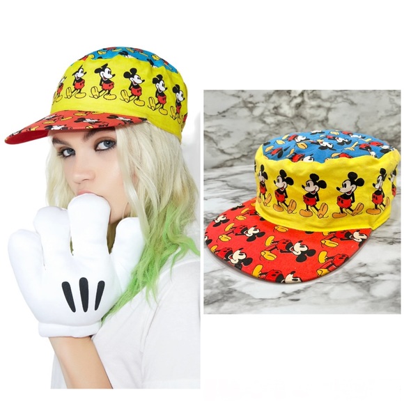 Disney | Accessories | Vintage Disney 8s Mickey Painters Cap | Poshmark
